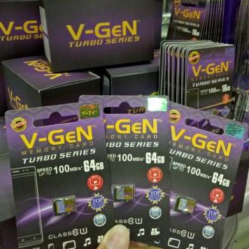 Jual Memory Card V-Gen Micro SD 16 GB 32 GB 64 GB Class 10 TURBO SERIES ...
