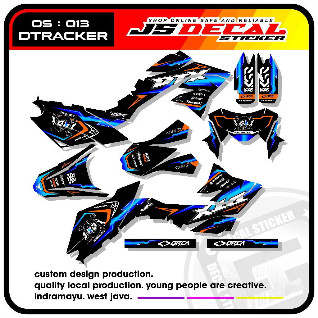 Jual Decal Kawasaki DTX DTRACKER (OS 013) | Shopee Indonesia