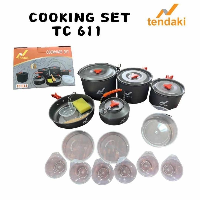 Jual COOKING SET TENDAKI TC 611 ALAT MASAK CAMPING GUNUNG LENGKAP ...