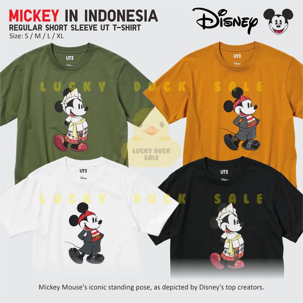 Jual Mickey Mouse Indonesia UT Disney T-Shirt Baju Mickey Madura Kaos ...