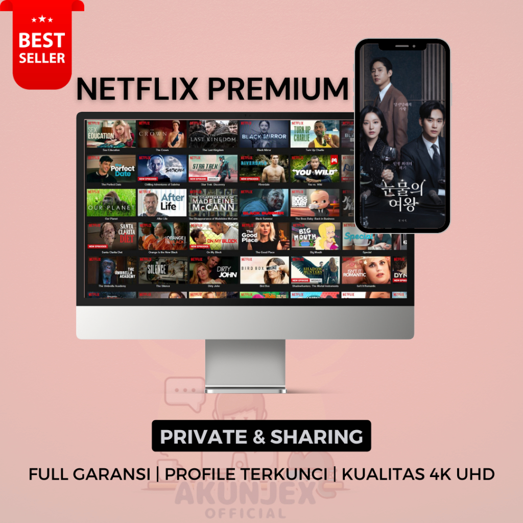 Jual NETFLIxXx PREMIUM RESMI 1 TAHUN 1 BULAN 2 BULAN 3 BULAN FULL GARANSI ANTI HOLD DAN SCREEN ...
