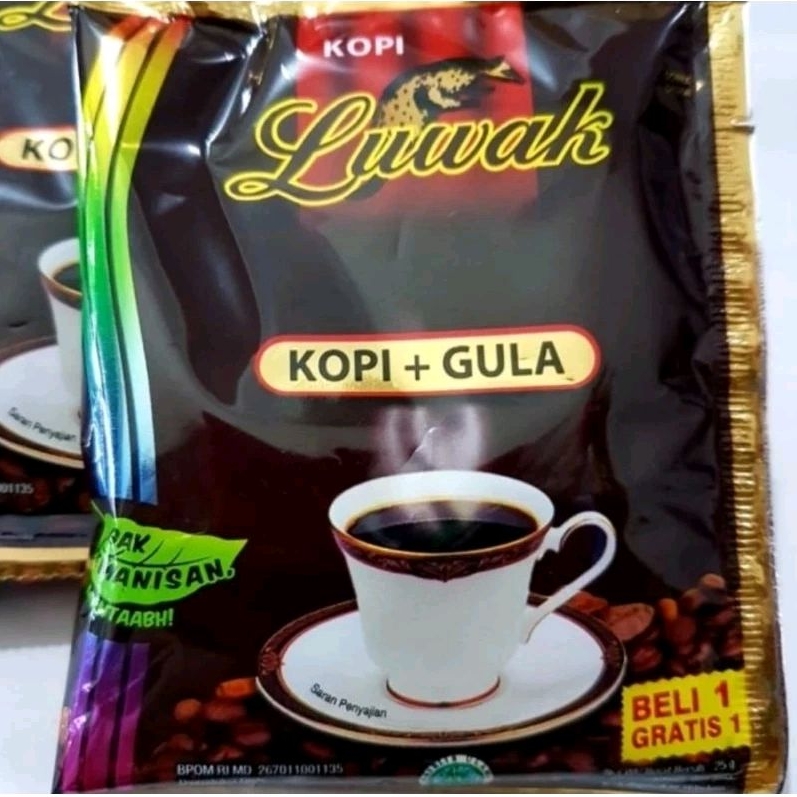 Jual Kopi Luwak Hitam Satuan Kopi Gula 25gr Original | Shopee Indonesia