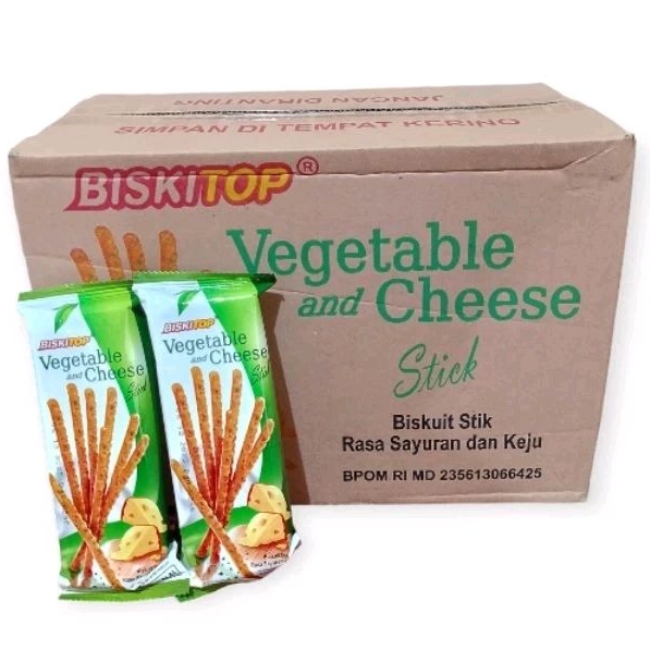Jual BISKITOP VEGETABLE and CHEESE STICK 1DOS (50gx40pack)/BISKITOP ...