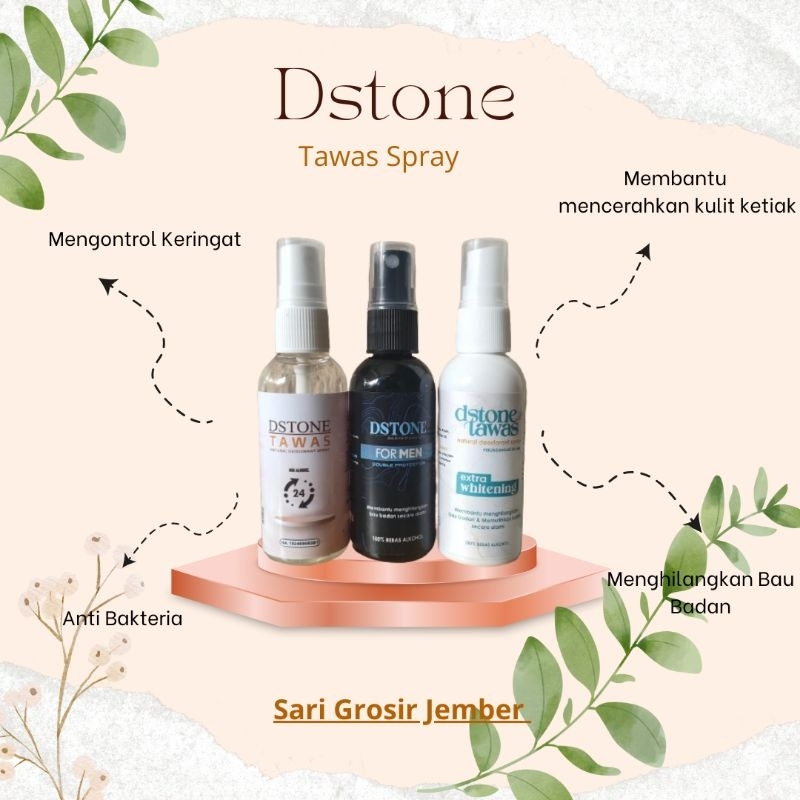 Jual Dstone Tawas Spray 60ml | Deodorant Spray | Penghilang Bau Badan ...