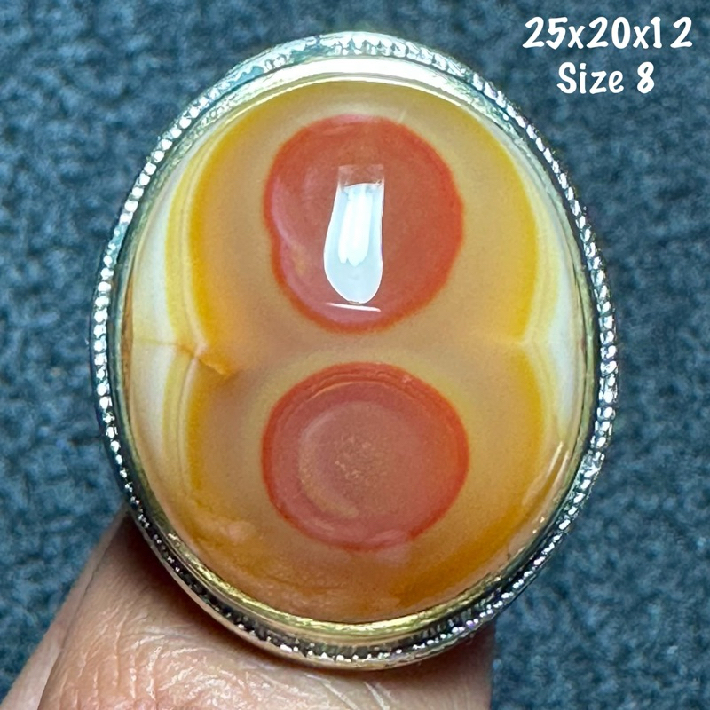 Jual Cincin Batu Akik Natural Yaman Angka 8 3D Kristal Jenong (asli ...