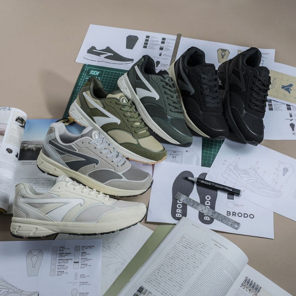 Jual BRODO - Sepatu Ace Nova Series Sneakers Original Grey WS/Black WS ...