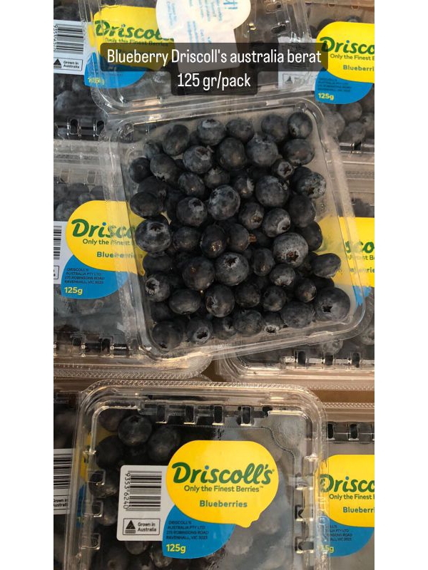 Jual Blueberry Driscoll's Australia Berat 125 gram /pack | Shopee Indonesia