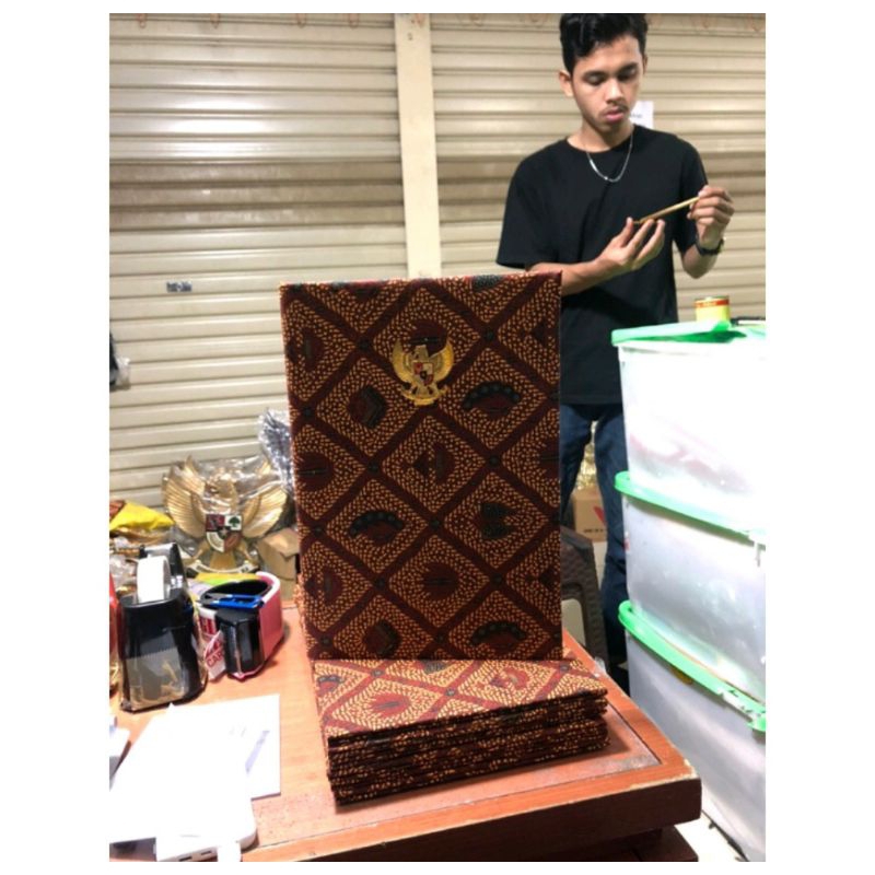 Jual Map batik map upacara map kantor pakai logo (cotting garuda ...