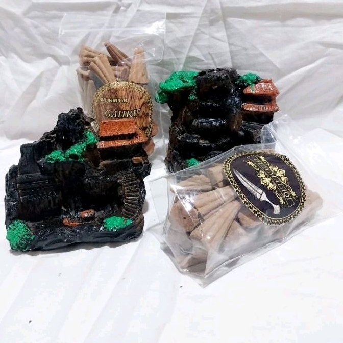 Jual dupa kerucut isi 25 plus perapen air terjun dll miniyatur 2in1 ...