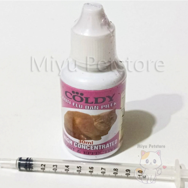 Jual COLDY OBAT FLU KUCING OBAT PILEK KUCING OBAT BERSIN KUCING INGUSAN ...