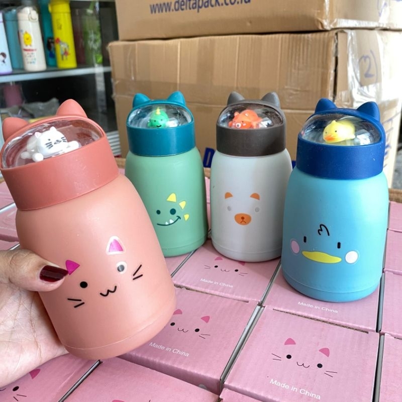Jual Botol Minum Kartun 360ml Souvenir ulang tahun botol kaca karakter ...