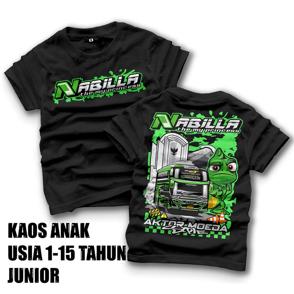 Jual kaos anak bus basuri junior anak tanggung usia 1-15 tahun baju bis ...