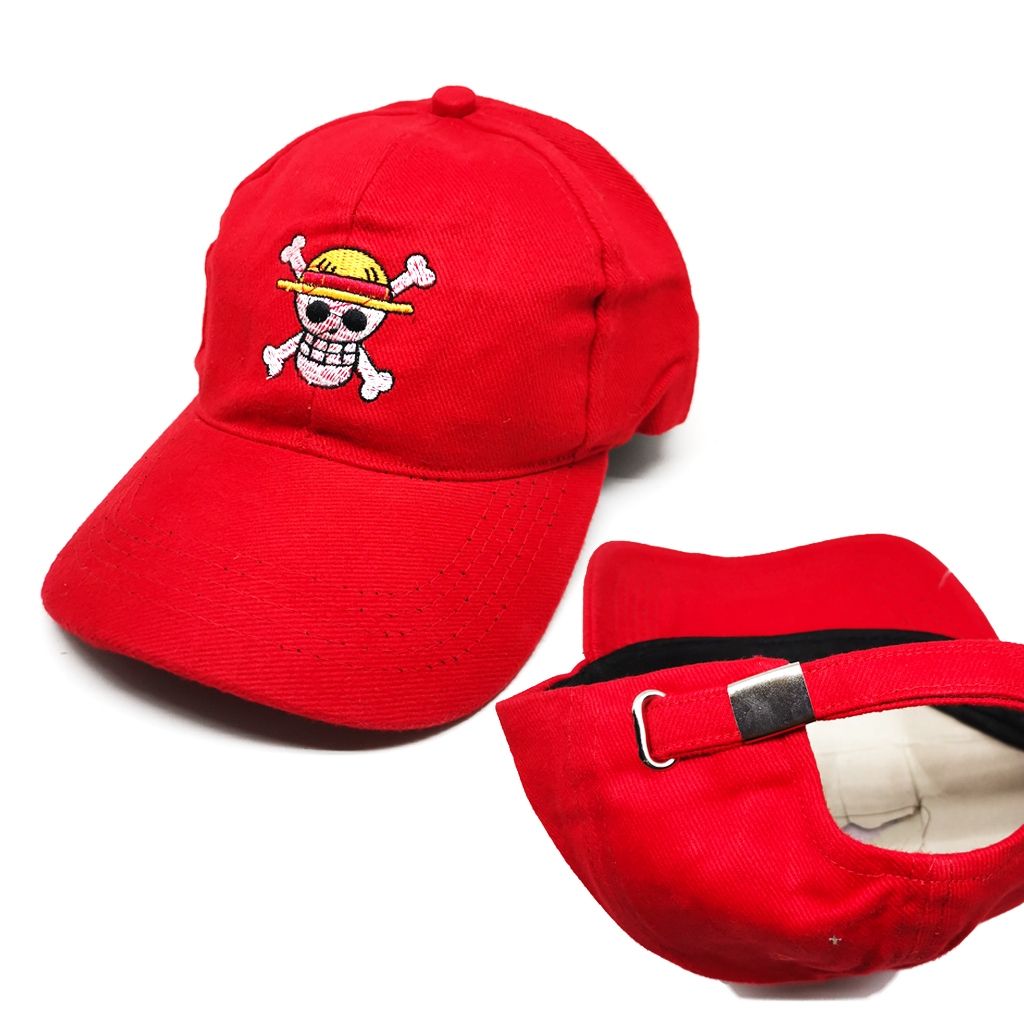 Jual Topi Baseball Bordir Character One Piece Rafel Denim Topi Luffy ...