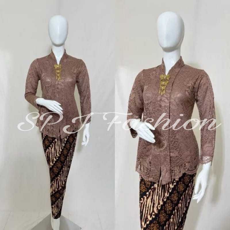 Jual Set Kebaya Modern Brokat Kebaya Kutubaru Rok Plisket Kebaya Wisuda Kebaya Kondangan Pesta ...