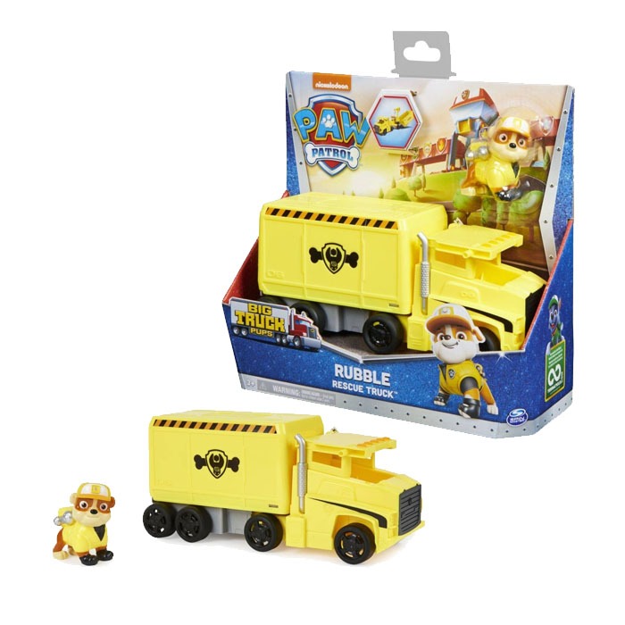 Jual PAW Patrol Rubble Rescue Truck with Pup Figure Playset | Shopee ...