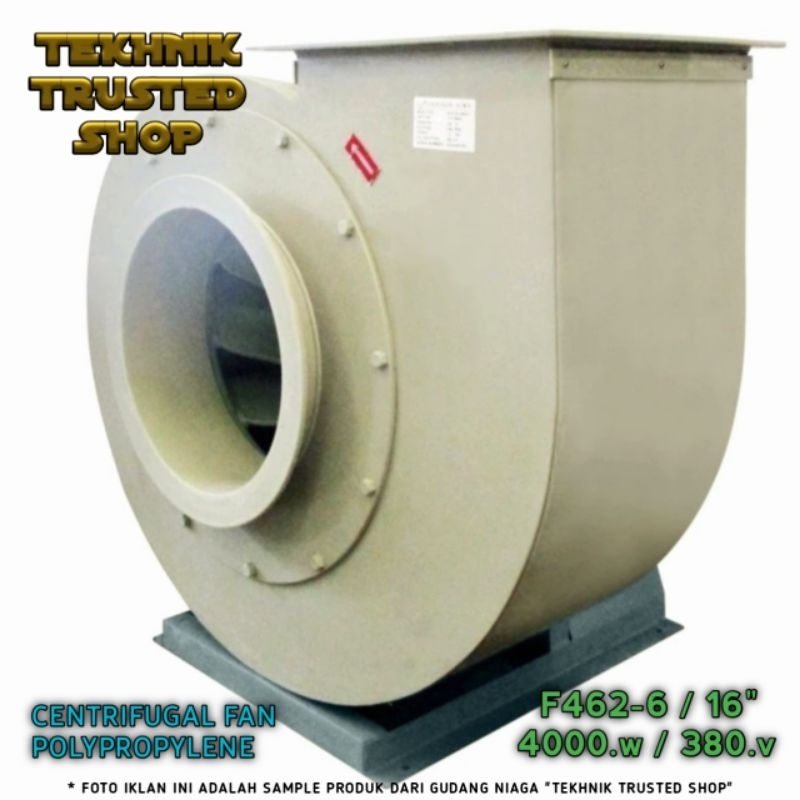 Jual Centrifugal Blower PP F462-6 4000w Polypropylene fan exhaust lab ...