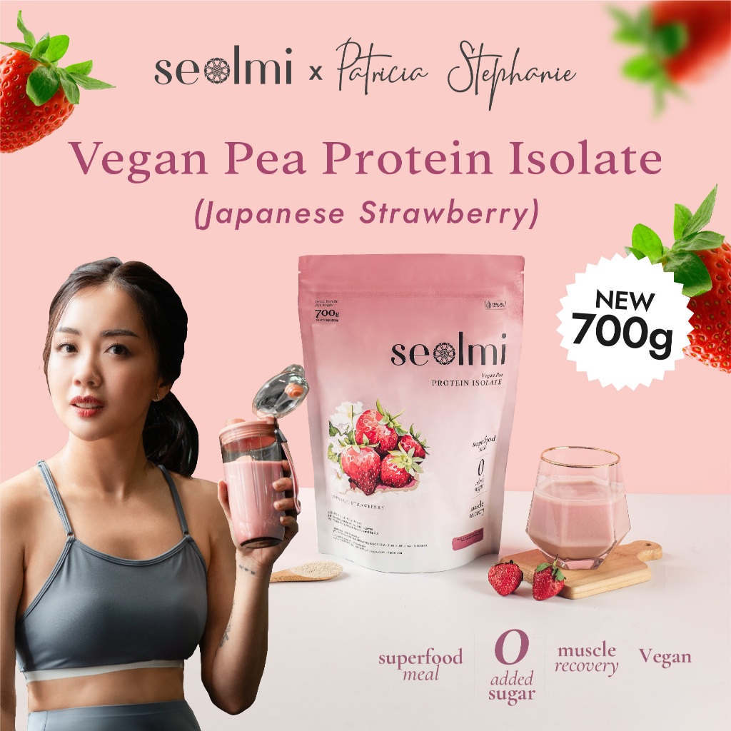Jual Seolmi Vegan Pea Protein Isolate - Strawberry New Size 700gr ...