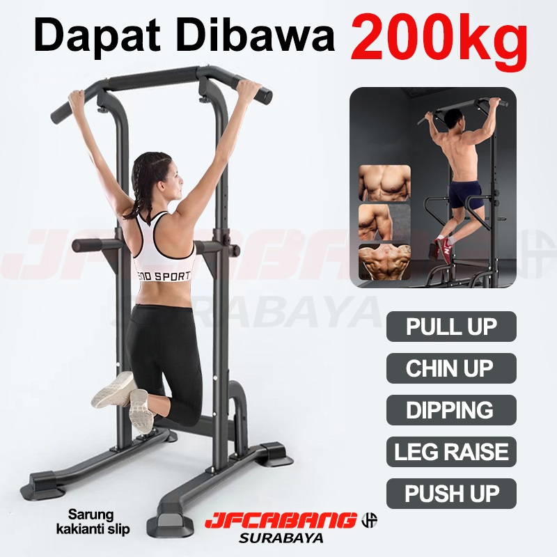 Jual Multifungsi Adjustable Height Pull up Station / Power Tower Pull ...
