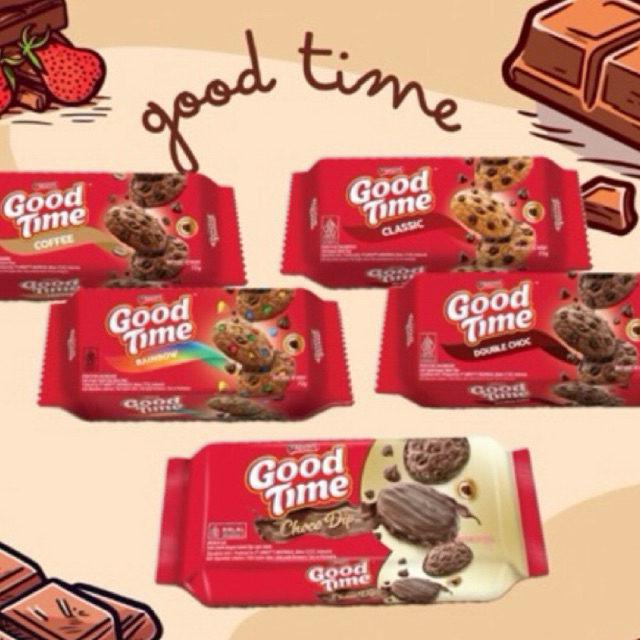 Jual GOOD TIME DOUBLE CHOCO RAINBOW COFFEE CLASSIC CHOCO DIP 72gr ...
