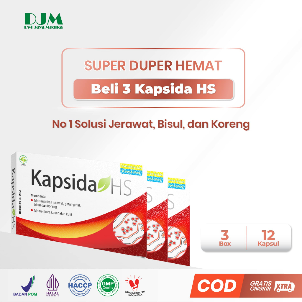 Jual BUNDLING 3 KAPSIDA HS Kembang Bulan – Obat Jerawat Gatal-gatal ...