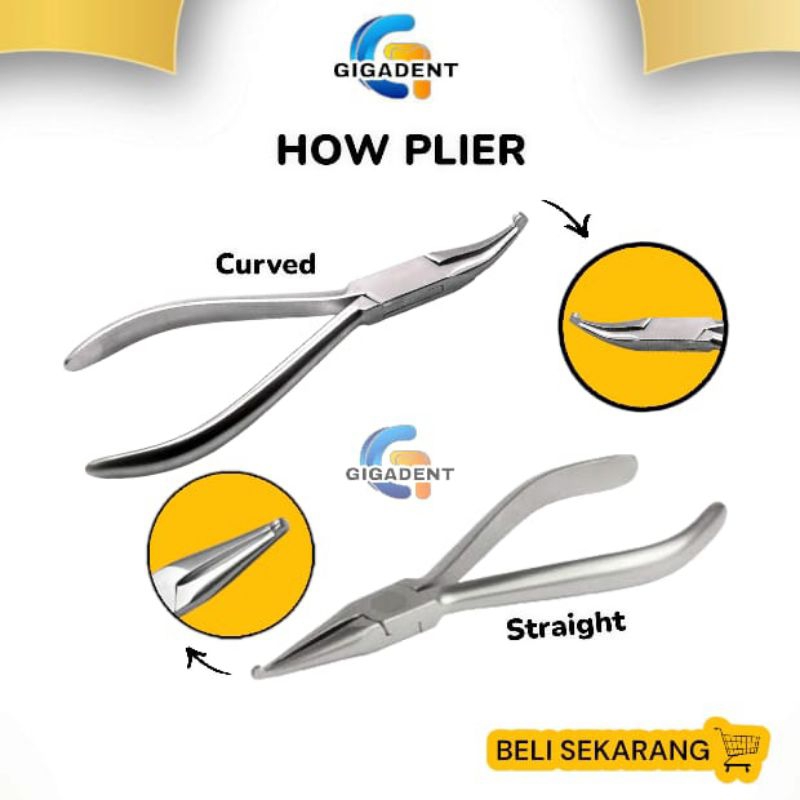 Jual TANG ORTHO HOW PLIER / TANG HOWES DENTAL INSTRUMENT LURUS DAN ...
