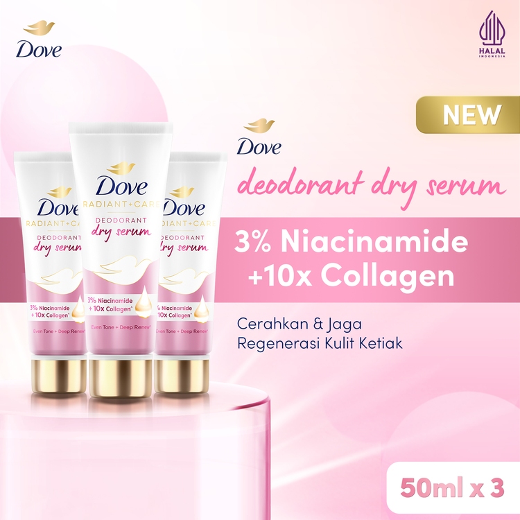 Jual DOVE Deodorant Dry Serum Regenerate Care Collagen+Vitamin B3 50 ml ...