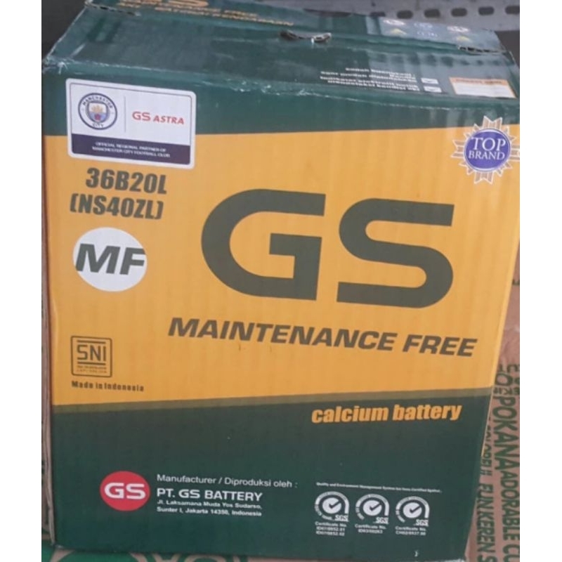 Jual accu /aki gs mf ns40zl | Shopee Indonesia