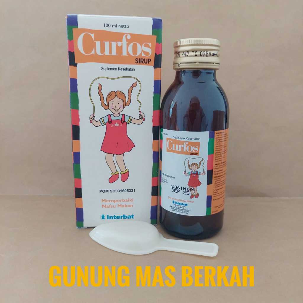 Jual CURFOS SIRUP 100 ML - Suplemen vitamin menambah nafsu makan dan ...