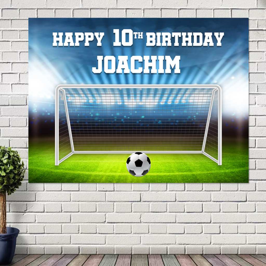 Jual Sepak Bola Model Gawang Backdrop Backdrop Banner Flexi Birthday ...
