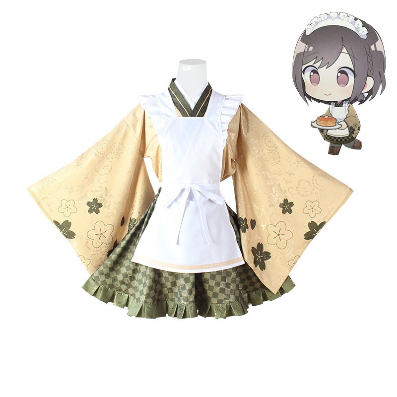 Jual Anime Shinonome Ena Cosplay Kimono Maid Outfit Project Sekai ...
