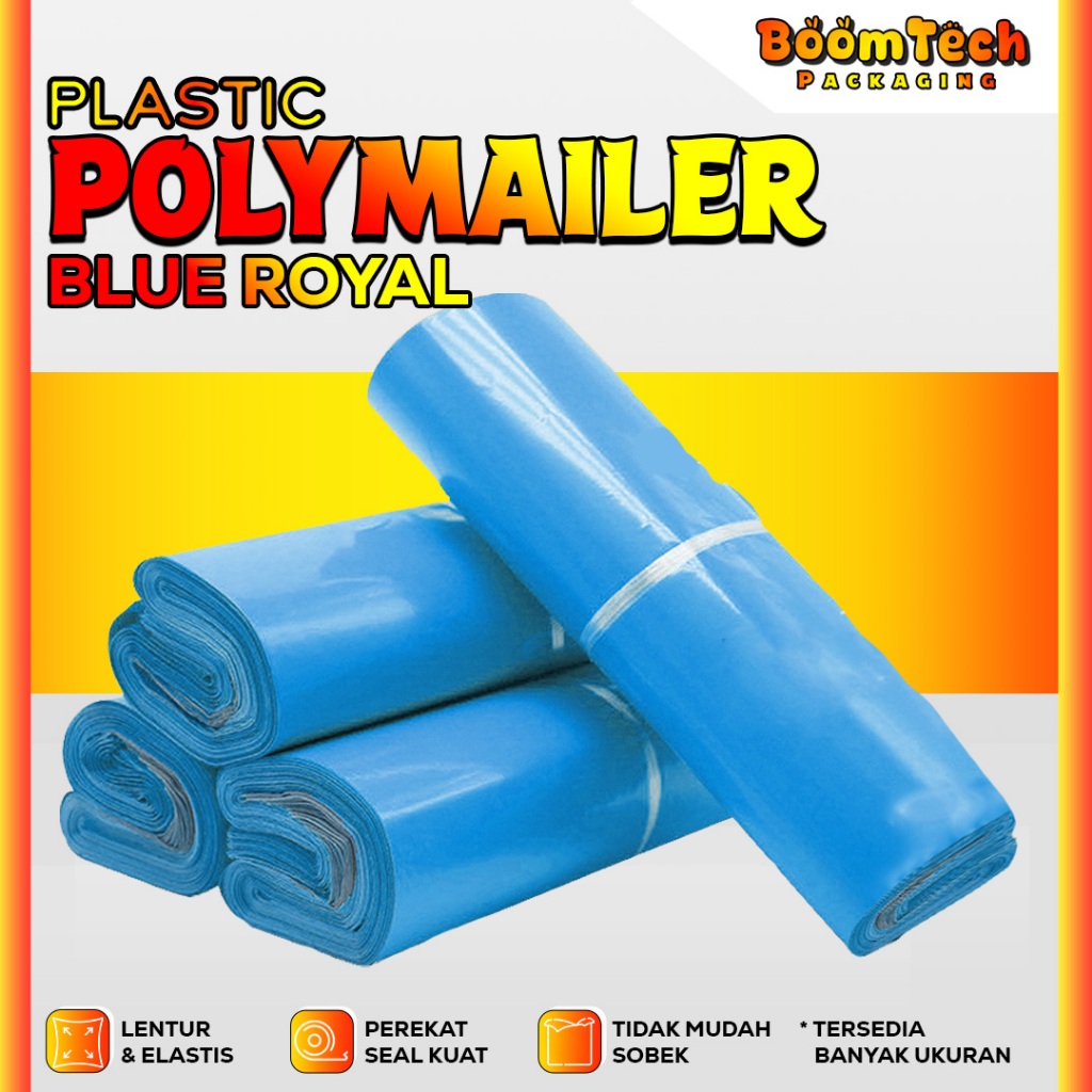 Jual BOOM TECH PLASTIK POLYMAILER BIRU MUDA PREMIUM TEBAL Kantong ...