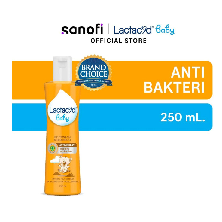 Jual Lactacyd Baby Active Play 2in1 Body Wash and Hair Shampoo 250mL ...