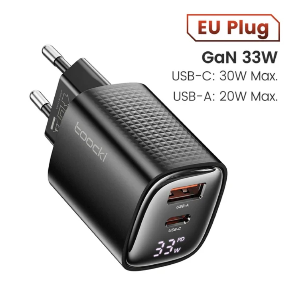 Jual Kepala Charger USB Fast Charging Dual Port PD QC3.0 GaN 33W | Shopee Indonesia