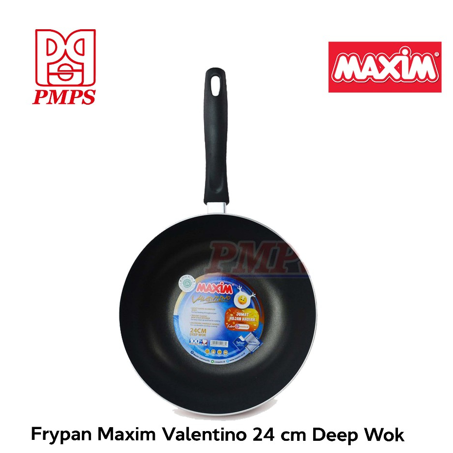 Jual Maxim Valentino 24 cm Frypan Penggorengan Deep Wok Anti Lengket ...