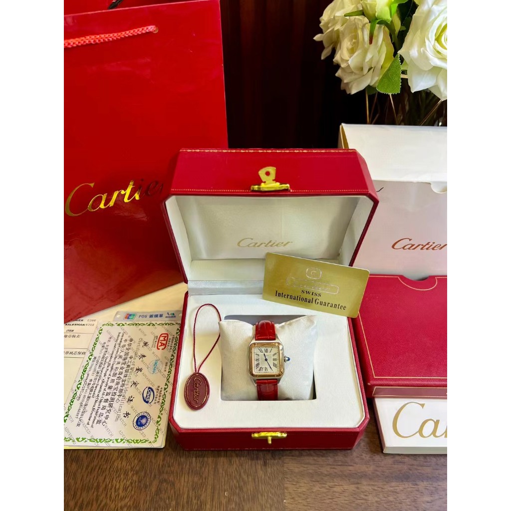 Jual #Original authentic#Brand Cartier Tank High Version Goddess Watch ...