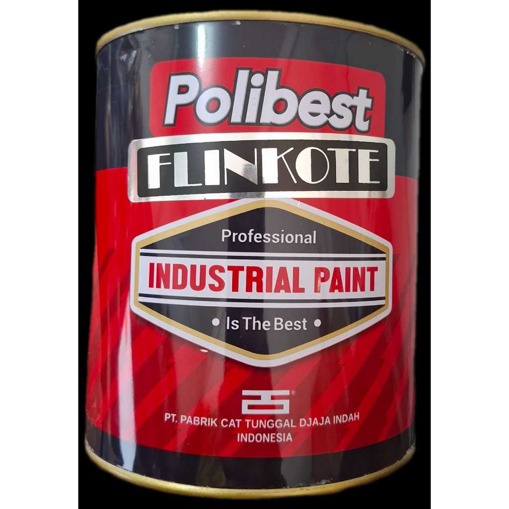 Jual Cat Polibest Flinkote / Cat Besi Anti Karat Warna Hitam 1kg ...