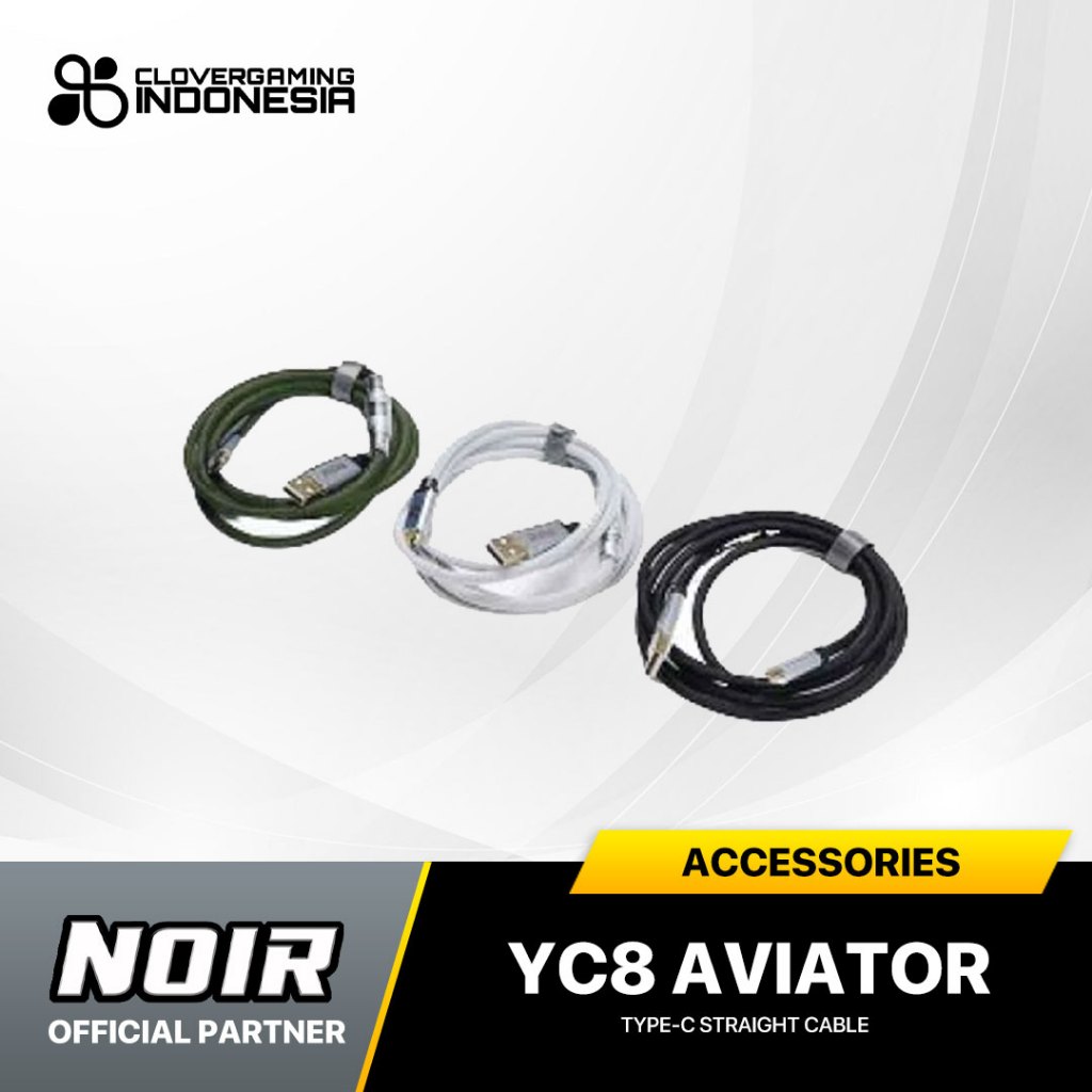 Jual Noir YC8 Aviator Type-C Straight Cable - for Mechanical Keyboard ...