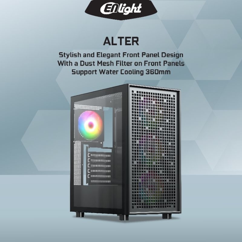 Jual ENLIGHT ALTER ATX Gaming PC Case Casing Computer | Shopee Indonesia