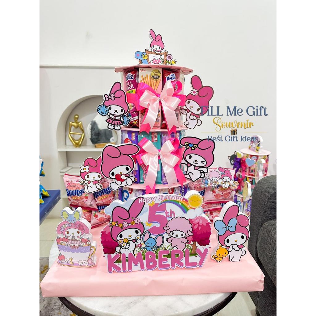 Jual My Melody - Snack Tower Cake Tart Birthday / Kado Ulang Tahun Kue ...