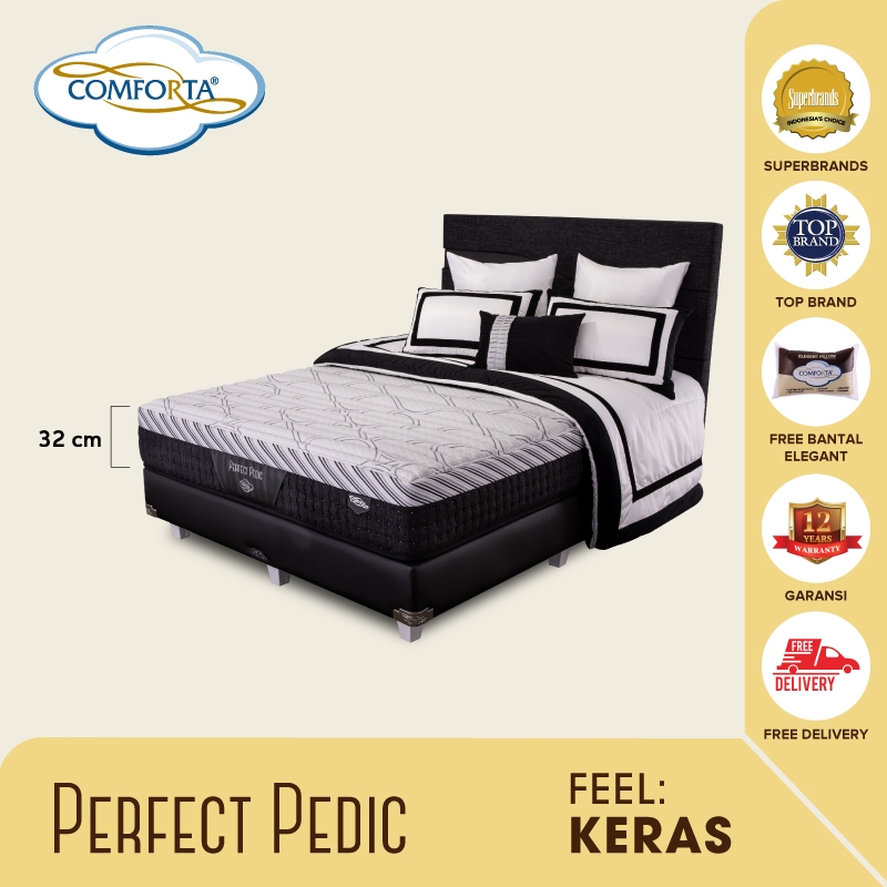 Jual COMFORTA Kasur Springbed Perfect Pedic Fullset 160 x 200 | Shopee ...