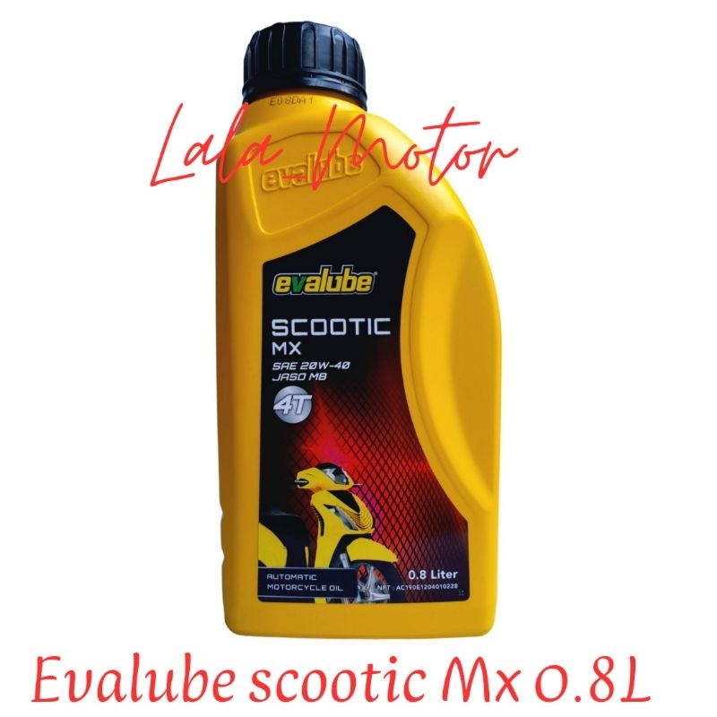 Jual Oli Motor Evalube scootic MX 800ml (Oli Motor matic) | Shopee ...