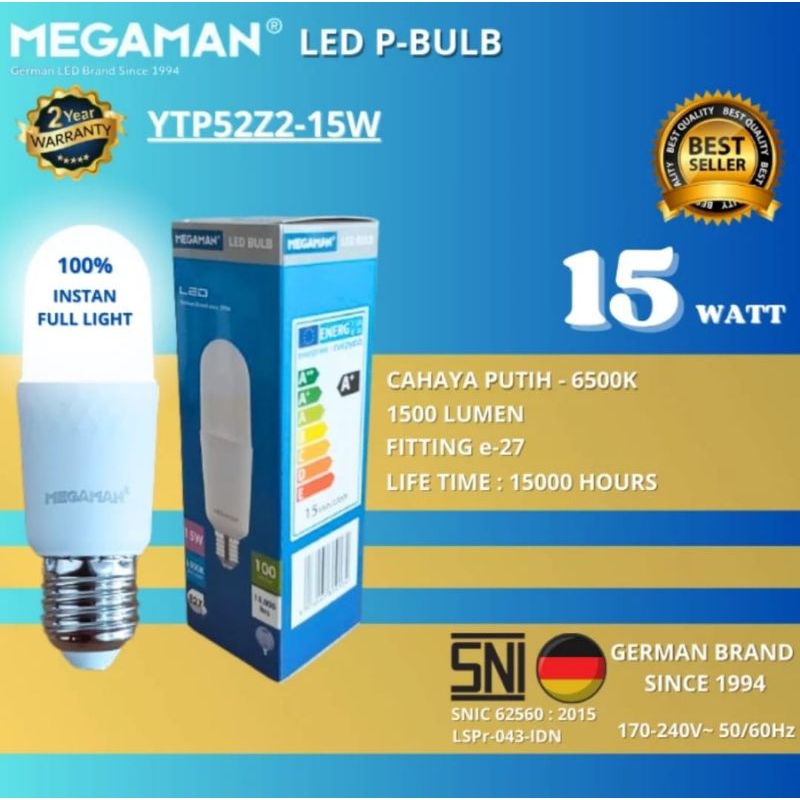 Jual Lampu Led Megaman 15 Watt Stick P-BULB Bergaransi 2 Tahun Cahaya putih dan kuning | Shopee ...