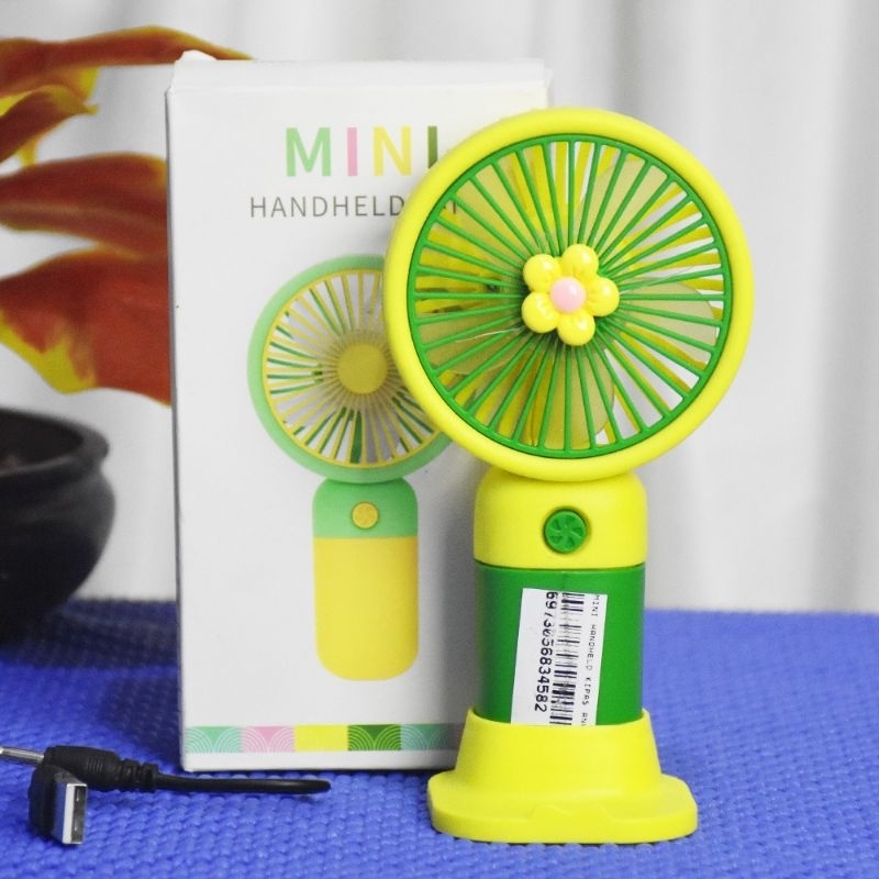 Jual MINI HANDHELD KIPAS ANGIN PORTABLE KAR BUAH/BUNGA | Shopee Indonesia
