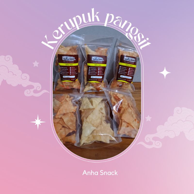 Jual [5] ANHA SNACK/ KERUPUK PANGSIT / KRIPIK PANGSIT / KERIPIK PANGSIT ...