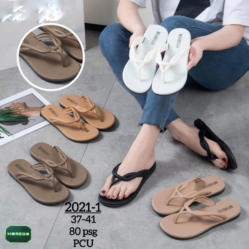 Jual Sandal jepit Morego import bahan jelly lentur empuk ringan nyaman ...