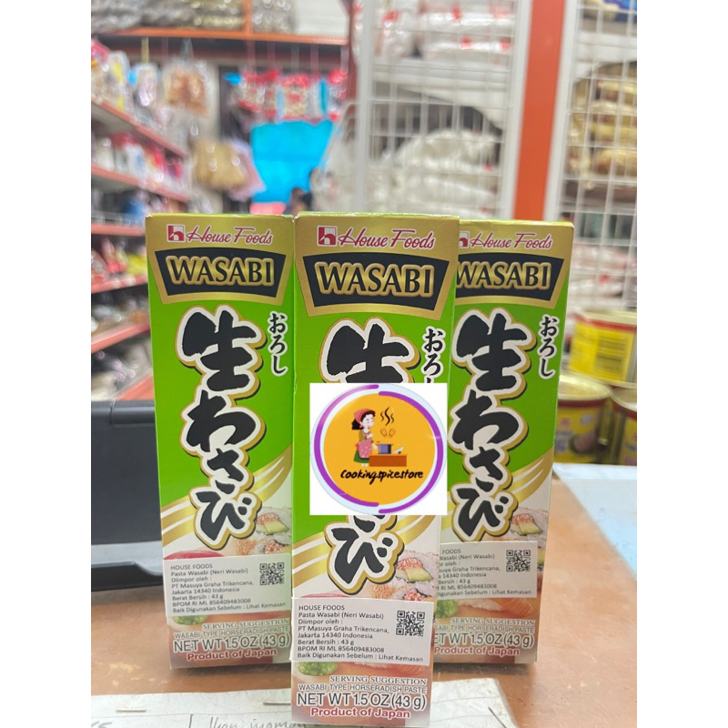 Jual Wasabi House Foods 43g - Neri Wasabi Pasta Tube Sushi Sashimi ...