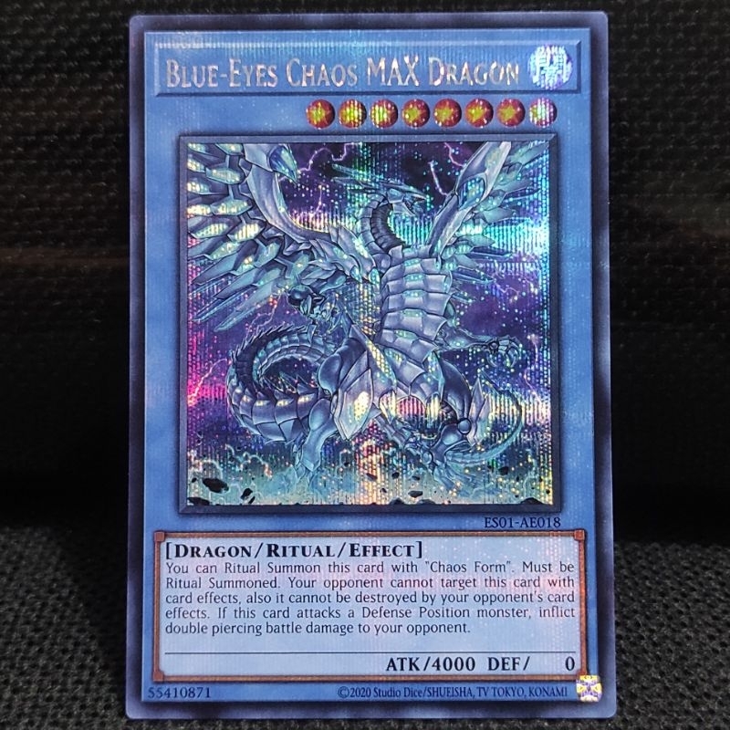 Jual Kartu Yugioh OCG AE Blue-Eyes Chaos MAX Dragon Secret Rare SE ORI ES01 NM | Shopee Indonesia