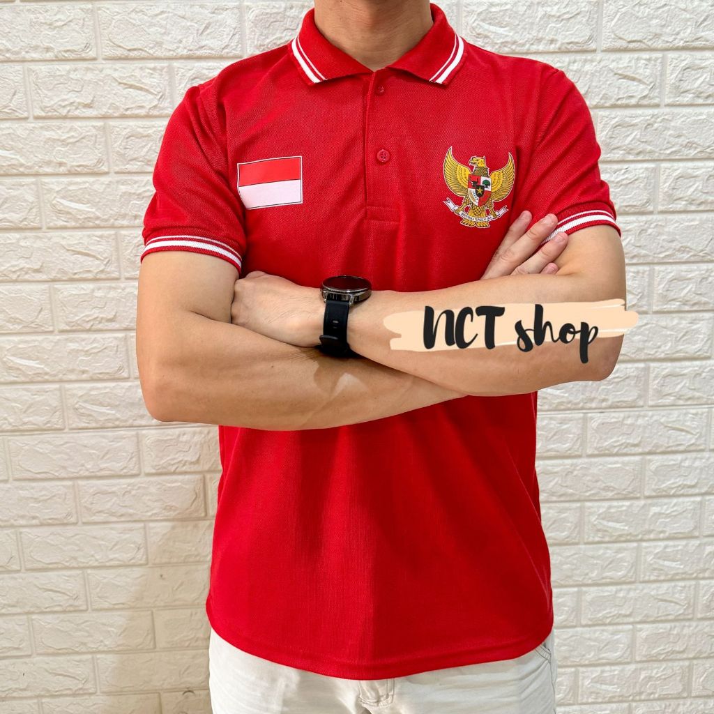 Jual Polo Shirt 17 agustus 2024 / PoloShirt kemerdekaan / Kaos Kerah dirgahayu GARUDA HUT RI ...