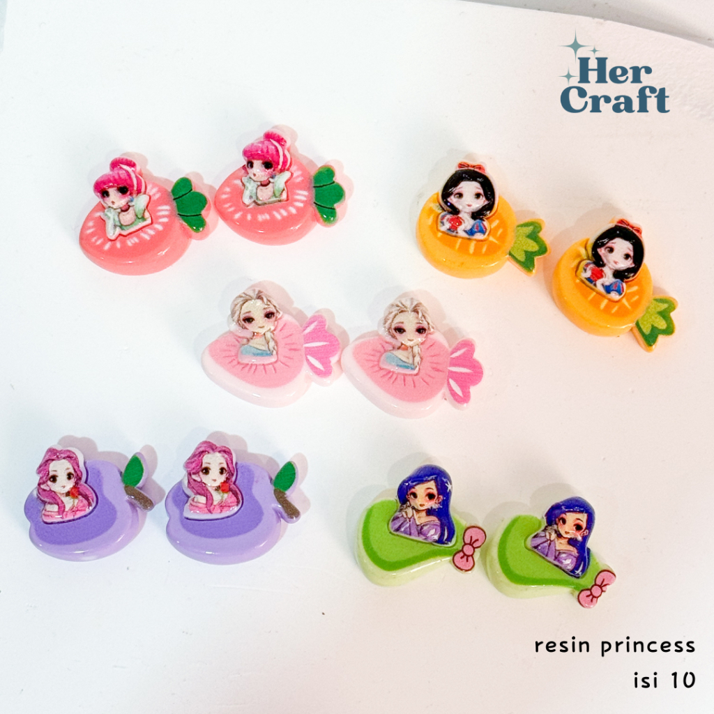 Jual Hercraft - resin disney princess frozen snow white isi 10 - glossy ...