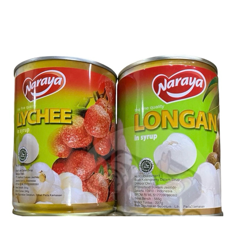 Jual NARAYA LONGAN LYCHEE BUAH KELENGKENG LENGKENG / LECI DALAM SIRUP ...